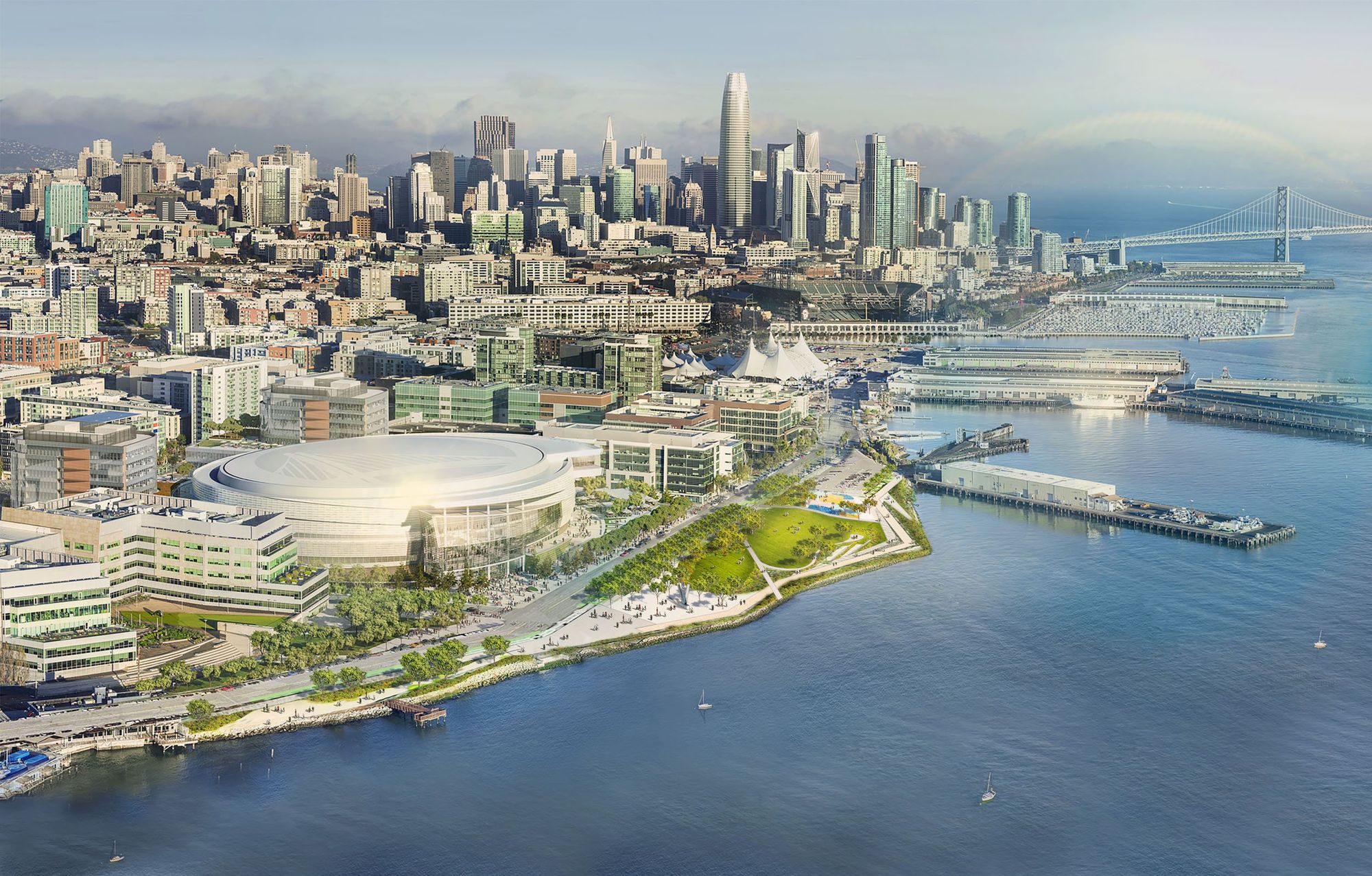 That Fenced Off Waterfront Park Near SF’s Chase Center Opens